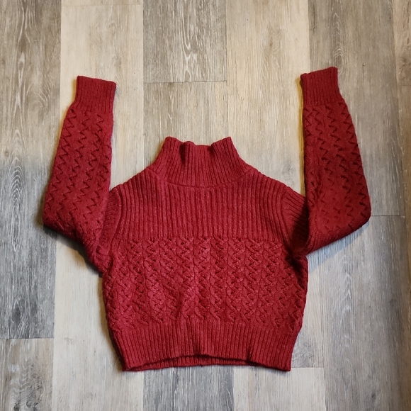 Rebecca Taylor | Sweaters | Rebecca Taylor Deep Red Cowl Neck Sweater ...